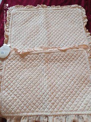 Due Tovagliette in velluto Blanc Mariclò