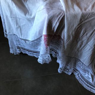 Tovaglia lino bordo filet