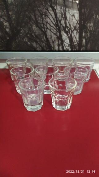 9 bicchierini da liquore 5 cl