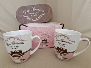 Set 2 tazze mug rosa