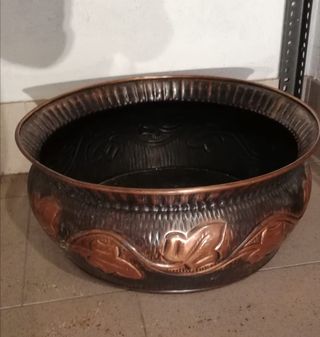 Vaso/sottovaso in rame