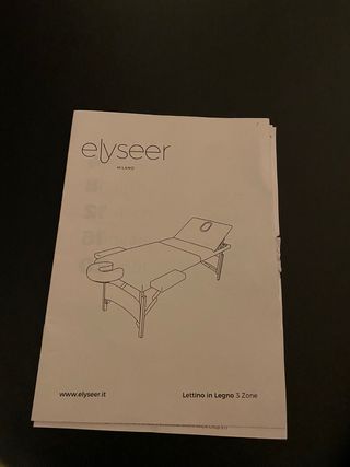 Lettino massaggi nuovo Elyseer Milano