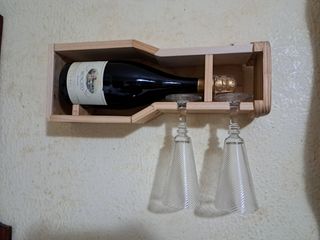 portabottiglia in legno