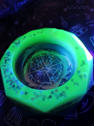 Posacenere handmade glow in the dark