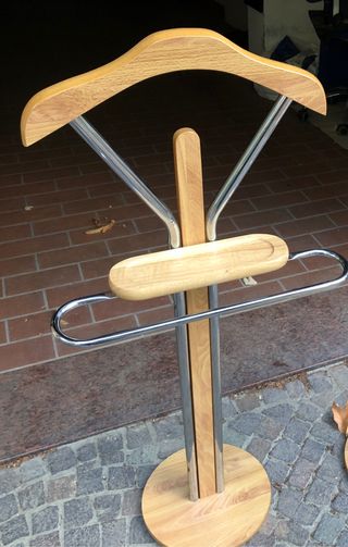 Servo muto legno e metallo cromato