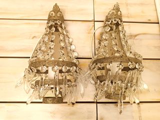 Applique lampada da parete vintage colore silver