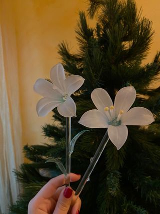 fiori in vetro soffiato