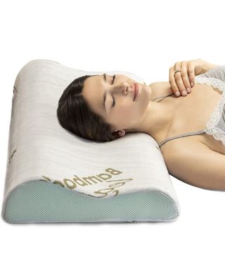 Flowen Cuscino Cervicale Memory Foam per Dormire 
