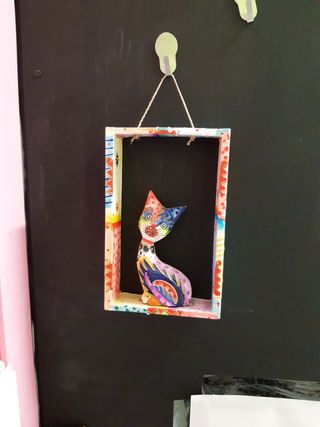 gatto indonesia fatto a mano quadro