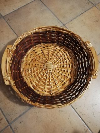 Cesto rotondo in vimini 