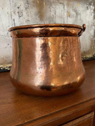 Grande pentola in rame 