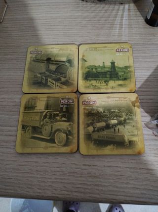 12 sottobicchieri peroni