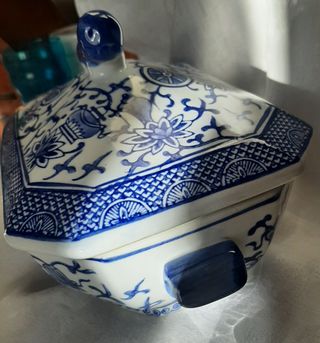 Piatto da portata, con coperchio porcellana cinese