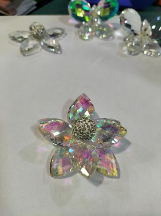 fiore in vetro multicolore