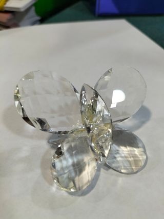 farfalla in vetro trasparente