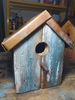 Casetta per uccellini con tetto in Rame 