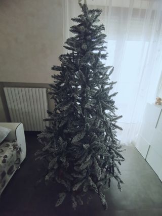 Albero di natale innevato 