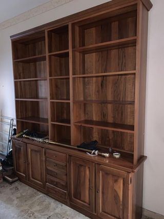 Libreria ad Elle in legno mis. 260x110x253