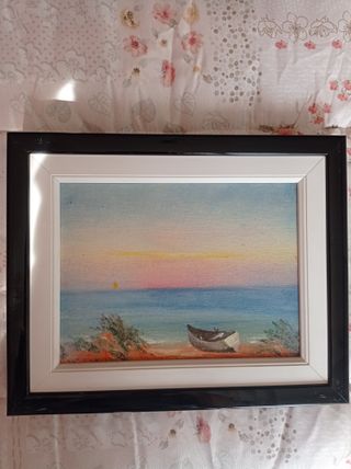 Riproduzione Litografica "Tramonto Solitario"