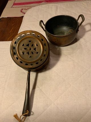 Scaldino rame + tegamino 