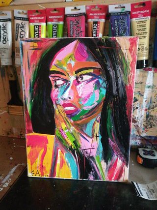 Dipinto a mano su tela