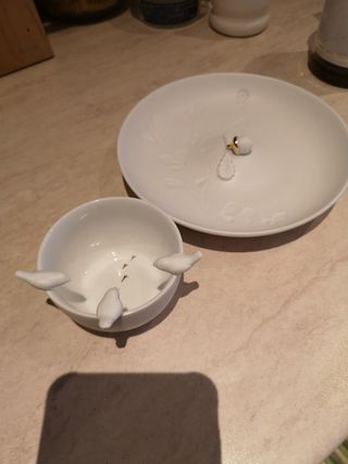 porcellane Rader, set ciotolina e piatto