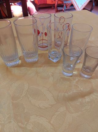 set bicchieri vintage a coppia anni 70