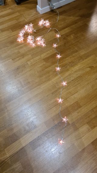 tenda di luci natalizie da interno