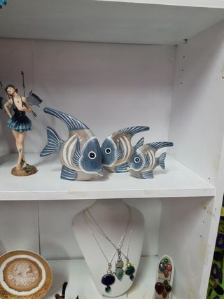 intagliato pesce legno