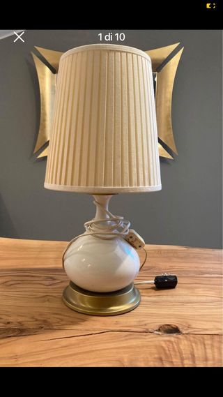 Abat-jour ceramica panna Vintage 