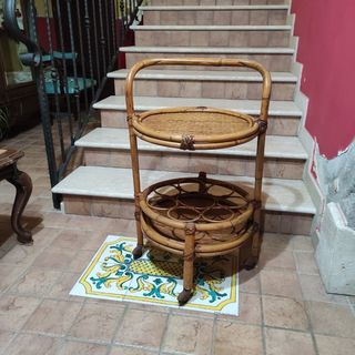 Carrellino minibar vintage anni '60.