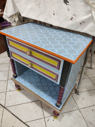 comodini anni 70 restaurati 