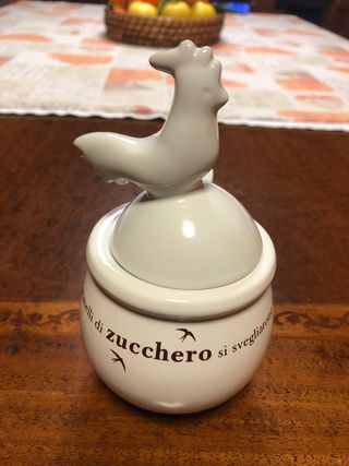 Zuccheriera decorativa ceramica 