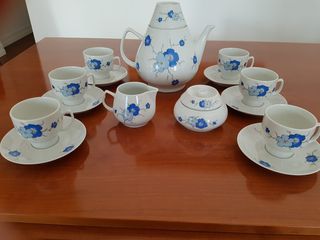 SERVIZIO DA THE/CAFFE' PER 6  PORCELLANA
