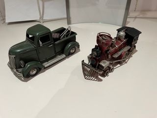 Soprammobile Vintage Locomotiva e Camion 