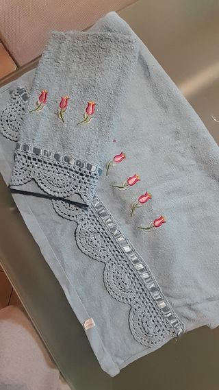 Coppia di asciugamani da bagno