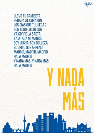 Poster Print Real Madrid Fans Hala Madrid