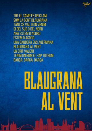 Poster Print FC Barcelona fans Barça Blaugrana