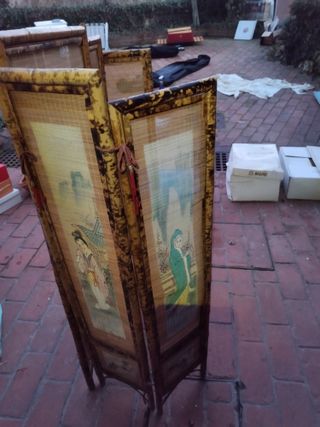 Separè in bamboo vintage