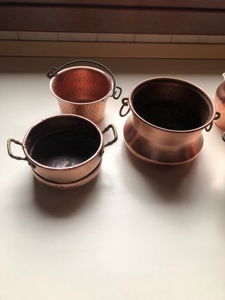 Set 5 oggettistica Rame 