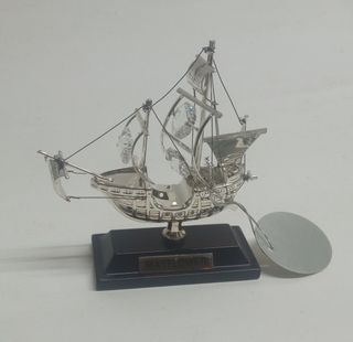 veliero in silver e swarosky 