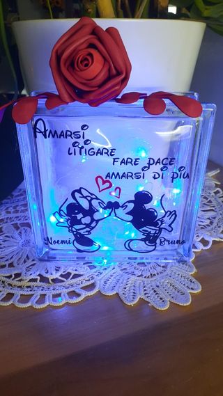 Lampada personalizzata San Valentino