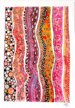 arte abstracto moderno hecho a mano