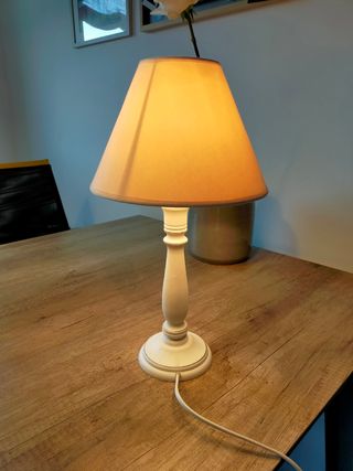 lampada abat-jour bianco panna