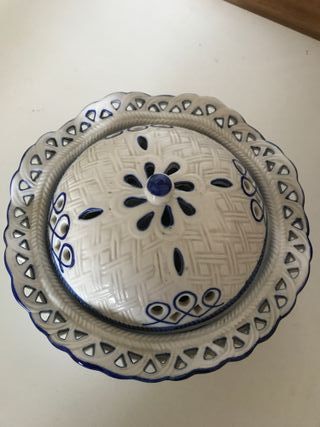 porta caramelle/gioie/svuotatasche ceramica 