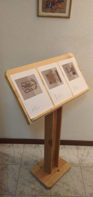 Atril rustico palets hosteleria