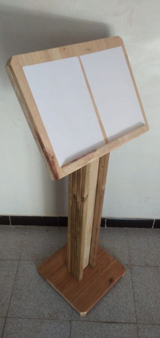 Atril rustico palets hosteleria