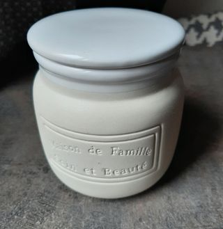 Barattolo in ceramica incisa + coperchio 