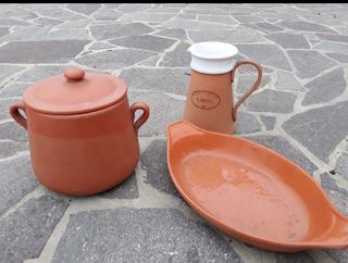set stoviglie terracotta