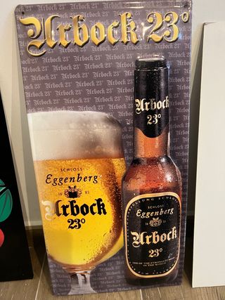 Insegna in latta "Birra Krbock"